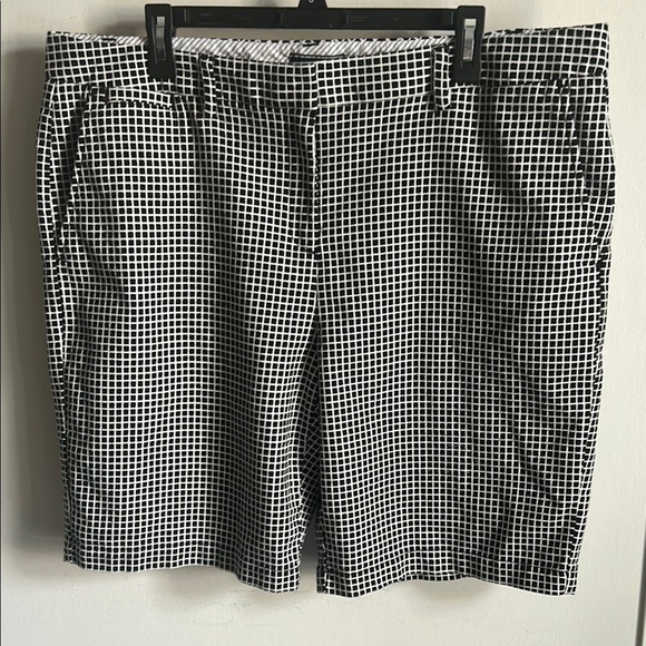 Lands' End | Shorts | Lands End Womens Black And White Gingham Midrise ...
